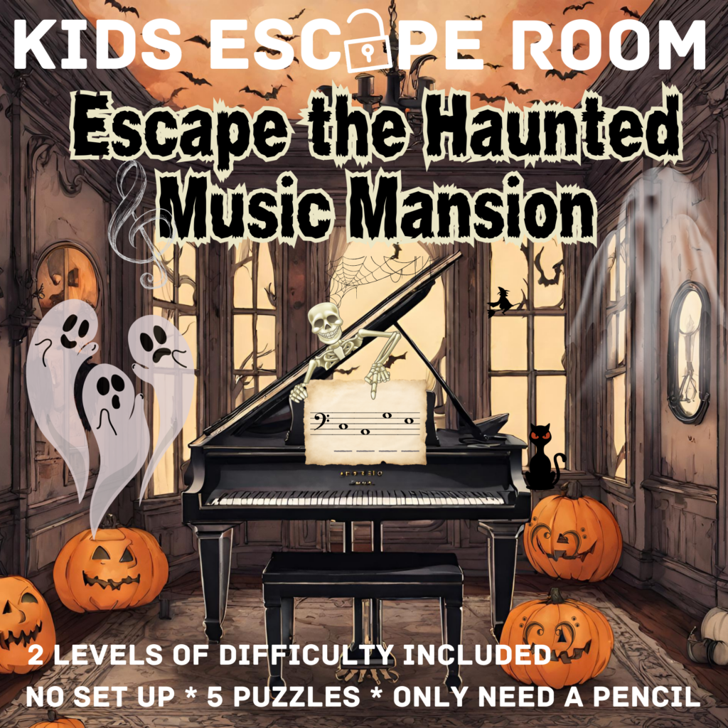 Escape the Haunted Music Mansion - Piano Stars PDF's