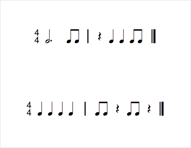 Rhythm Sheets (4/4 with 8th notes in pairs) - Piano Stars PDF's