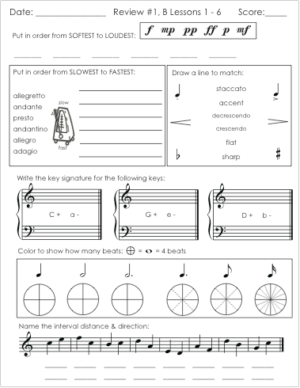 Theory Worksheets - Piano Stars PDF's
