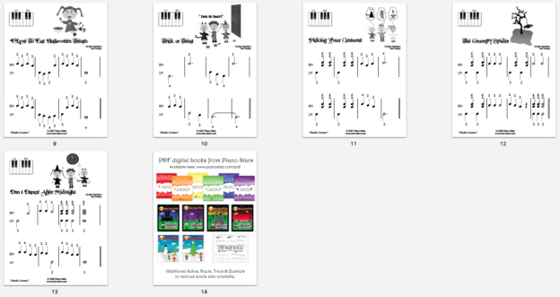 Halloween - Piano Stars PDF's