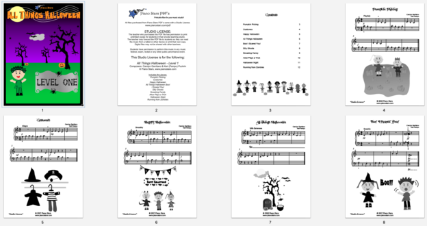Halloween - Piano Stars PDF's