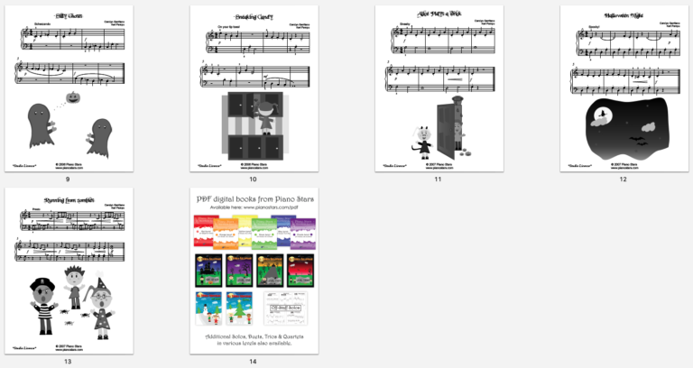 Halloween - Piano Stars PDF's
