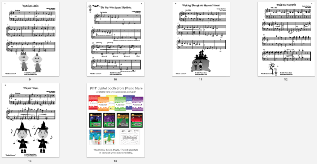 Halloween - Piano Stars PDF's