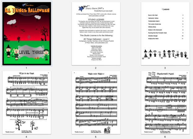 Halloween - Piano Stars PDF's